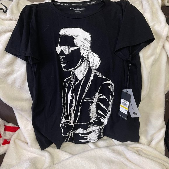 Karl Lagerfeld | Tops | Karl Lagerfeld Profile Tshirt | Poshmark